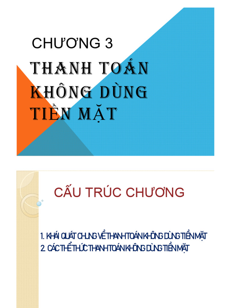 03-Chapter3-Thanh Toan Khong Dung Tien Mat (Read-Only) (Compatibility Mode) | PDF