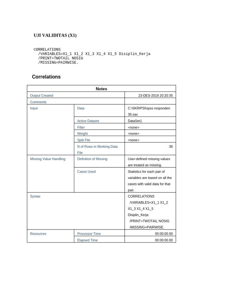 contoh LAMPIRAN WORD spss | PDF | Errors And Residuals | Dependent And Independent Variables