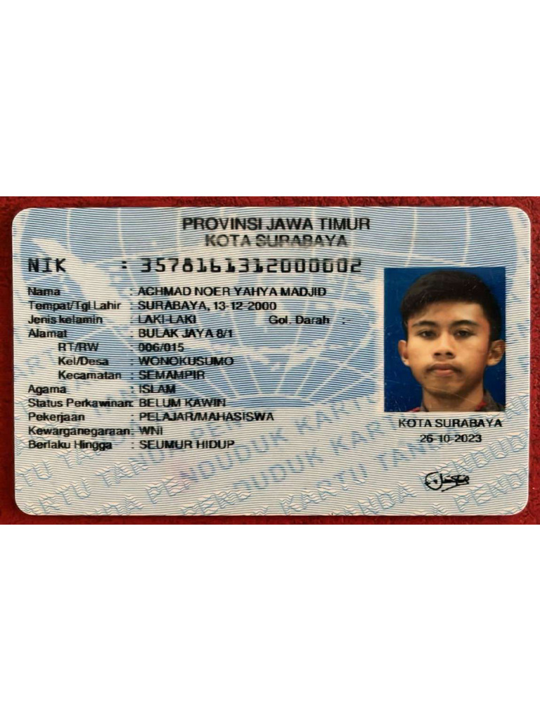 KTP Terbaru Yahya | PDF