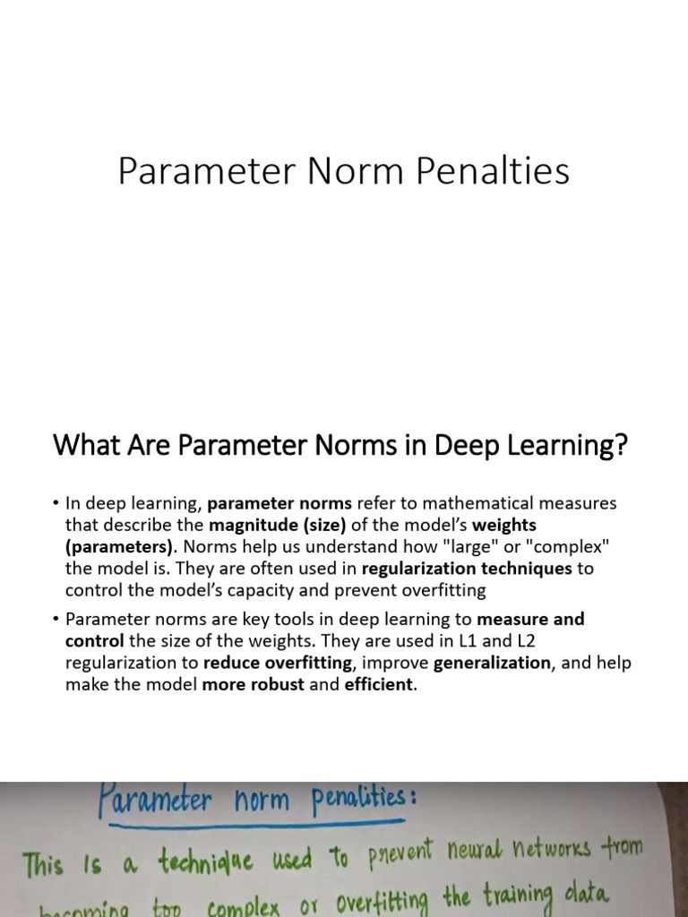 Parameter Norm Penalties in Deep Learning | PDF | Computational ...