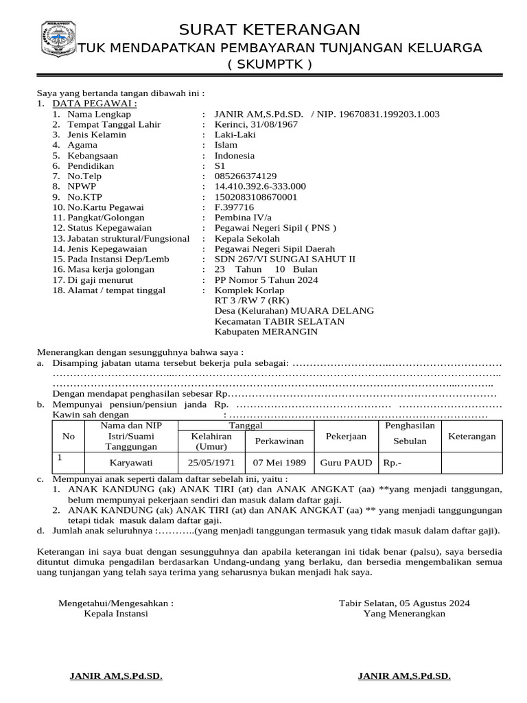 Skumptk 24 - Depan | PDF