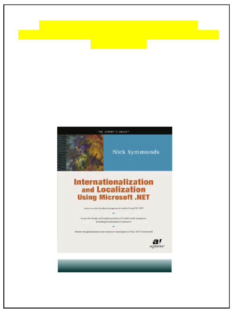Internationalization and Localization Using Microsoft NET 1st Edition ...