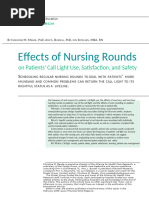 Enhancing Patient Satisfaction With The 5 Ps of Nursing Rounding | PDF | Patient | Nursing