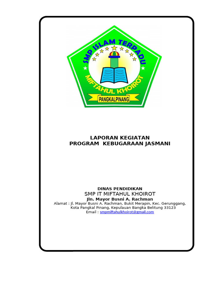LPJ Program Kebugaran Jasmani | PDF