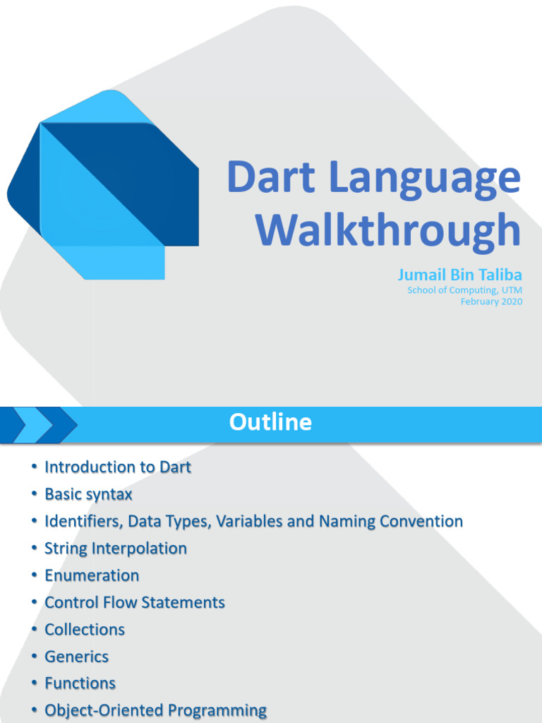 Dart Language Programming Guide | PDF | Parameter (Computer Programming ...