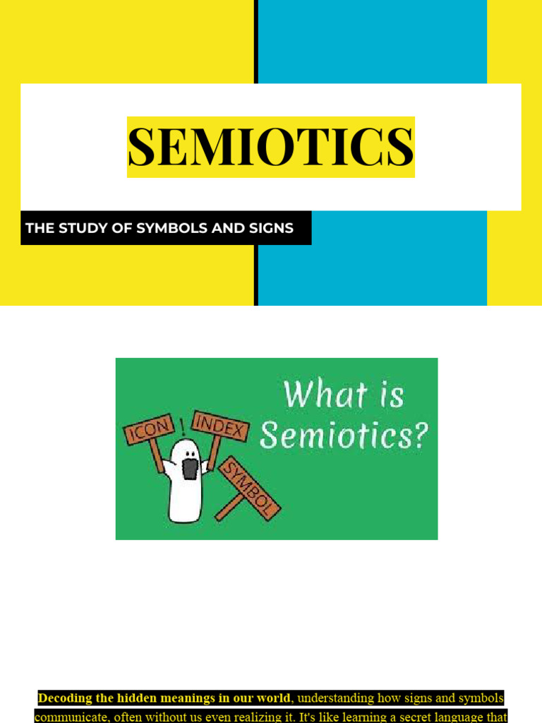 Understanding Signifiers in Semiotics | PDF | Behavioural Sciences ...