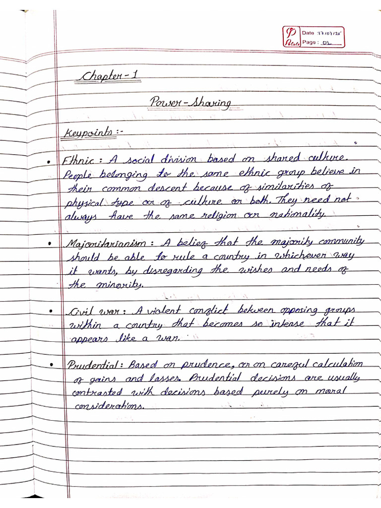 Civics Ch1 Notes | PDF