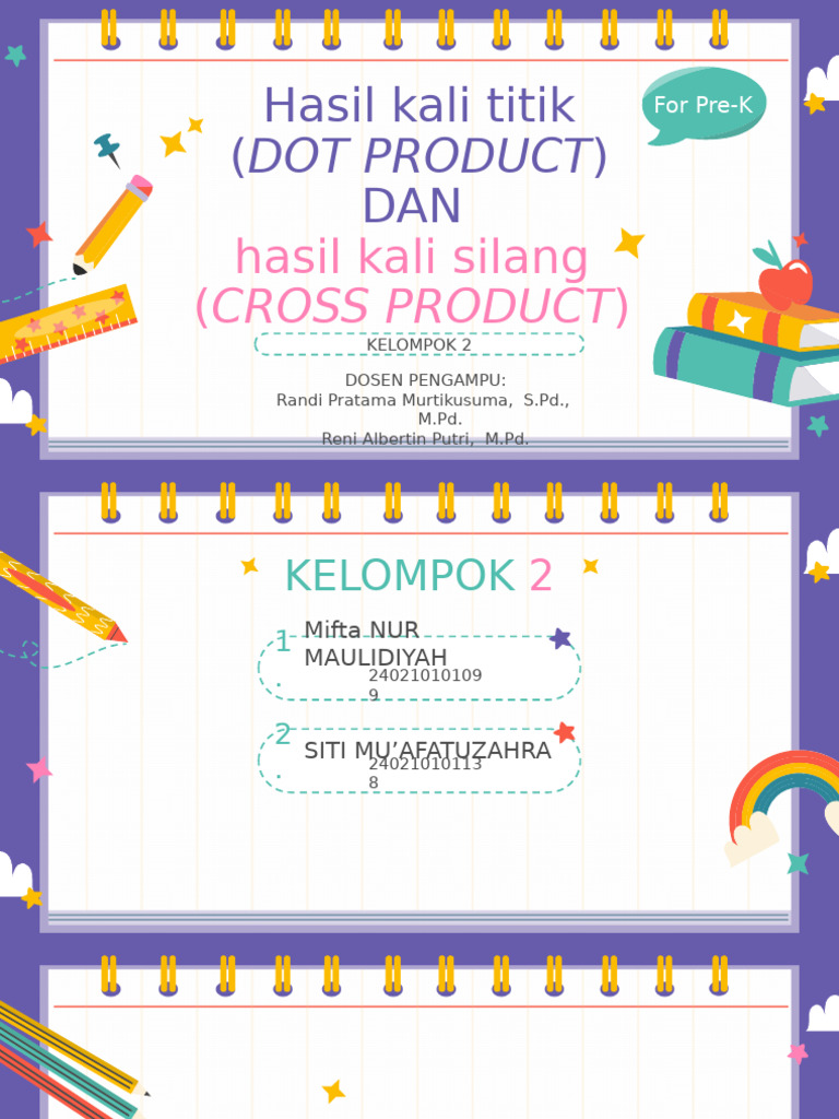 Hasil Kali Titik dan Silang Vektor | PDF