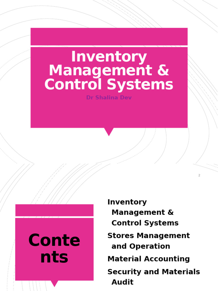 Inventory Management Control Techniques | PDF | Inventory | Economies