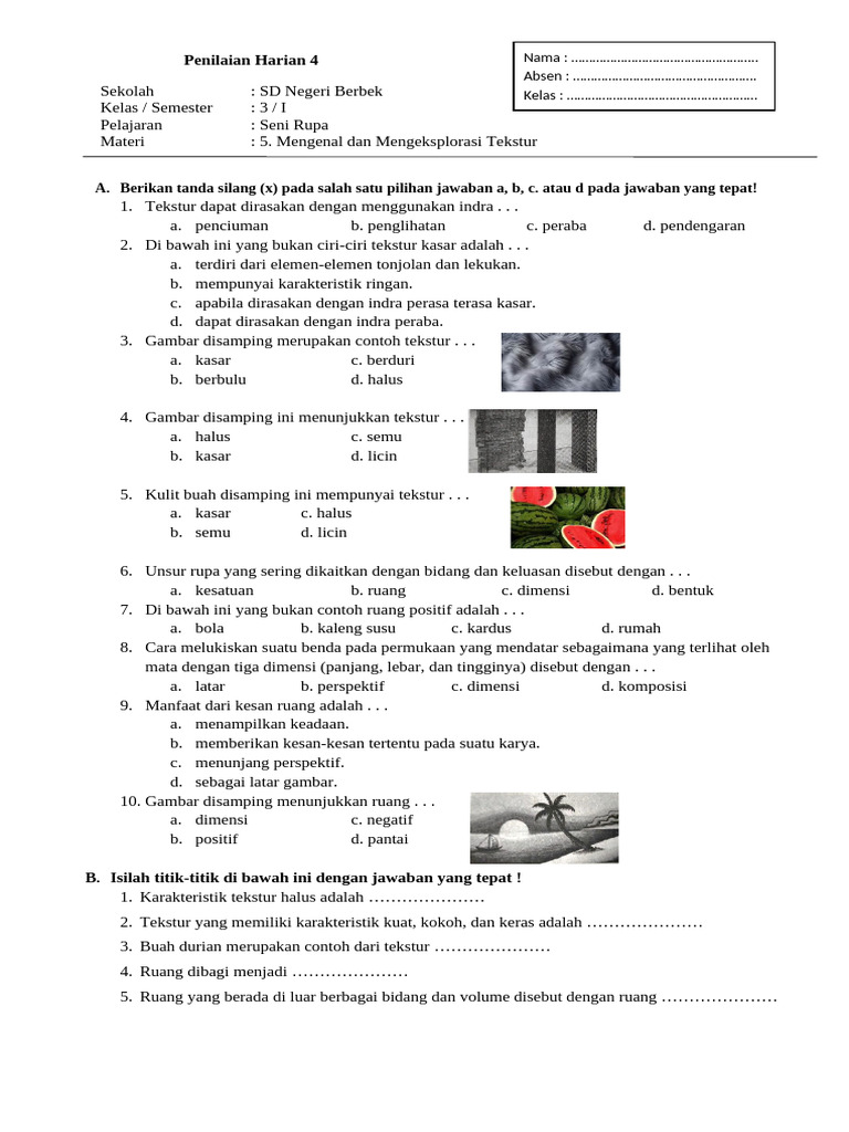 Mengenal Tekstur dan Ruang dalam Seni Rupa | PDF