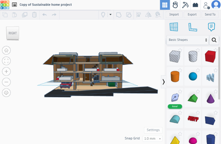 3D Design Copy of Sustainable Home Project - Tinkercad | PDF