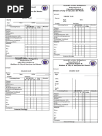 Revised Grade Slip Format | PDF | Science | Learning