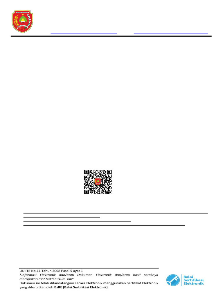 Surat Kepala BKPSDM Kepada CPPPK Untuk Tanda Tangan PK | PDF