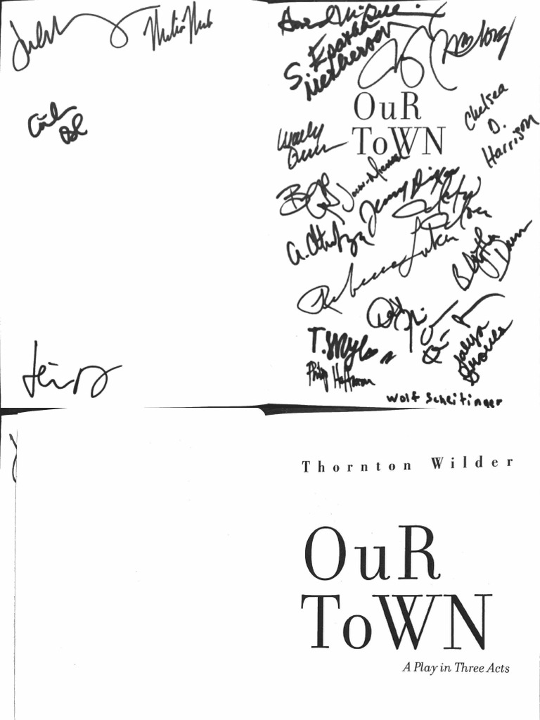 Our Town - Script | PDF