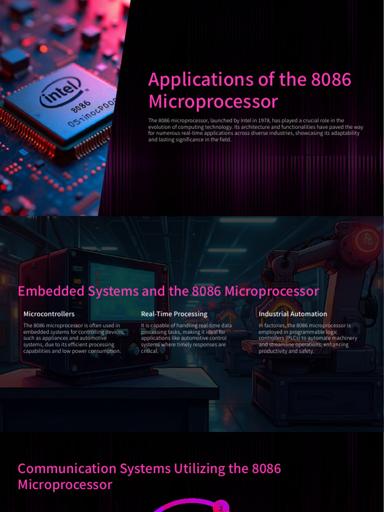 Applications of the 8086 Microprocessor | PDF | Embedded System ...