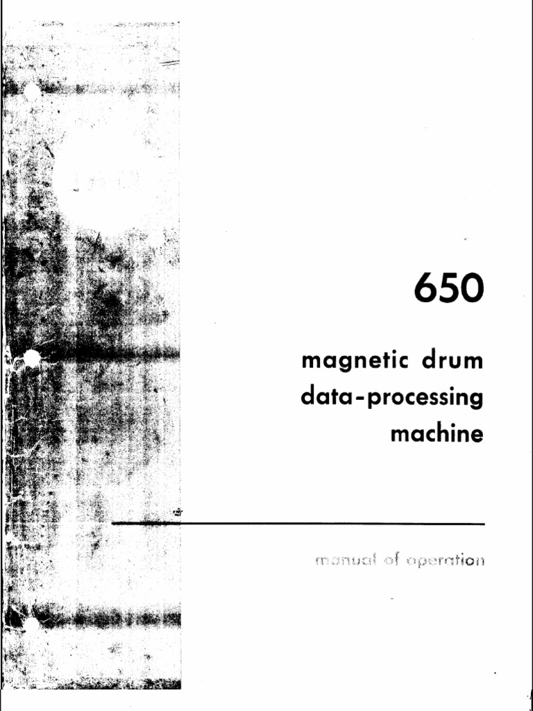 IBM 650 Manual | PDF