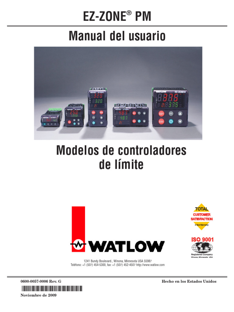 Manual del Controlador EZ-ZONE PM | PDF | De entrada y salida | Relé