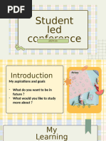 Student-Led Conference Template | PDF