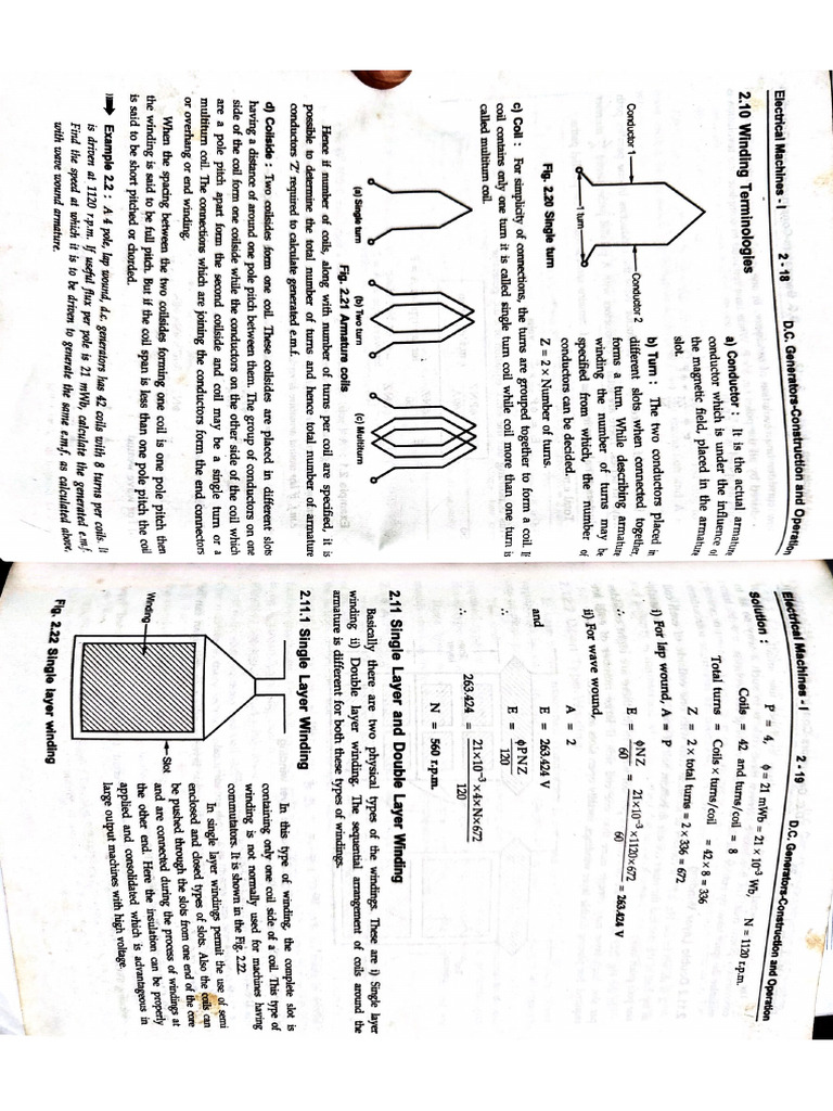 Simplex Lap Winding | PDF
