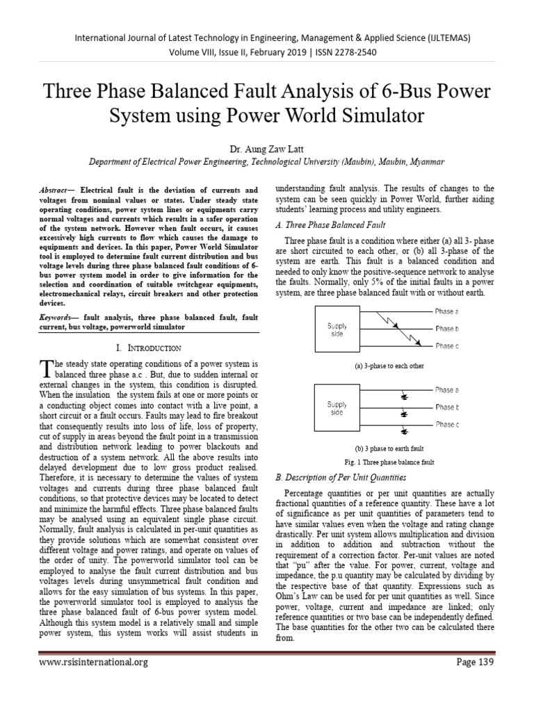 6-Bus Power System Fault Analysis | PDF | Electrical Impedance ...