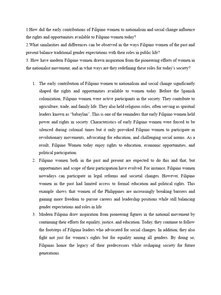 Ang Kababaihan - Presentation | PDF