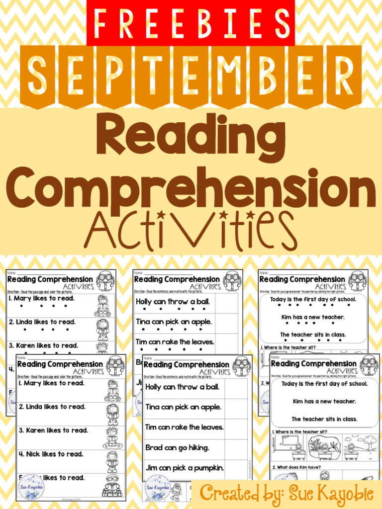 September Reading Comprehension Activities | PDF | Copyright Law