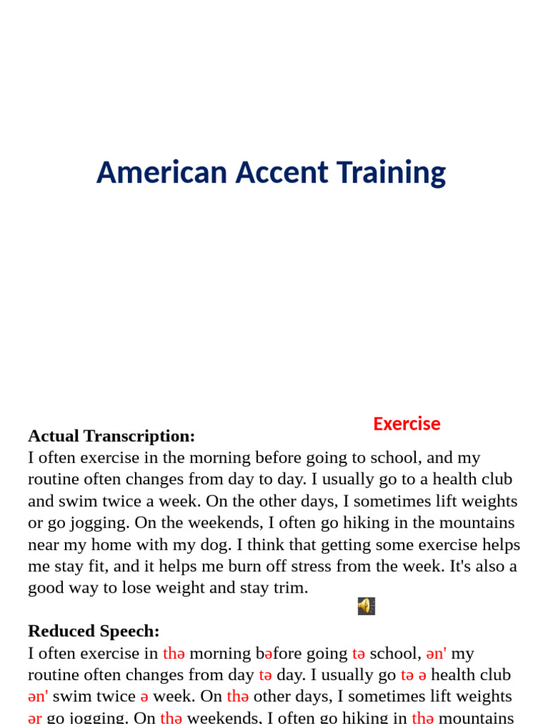 American Accent Training Guide | PDF | Online Shopping