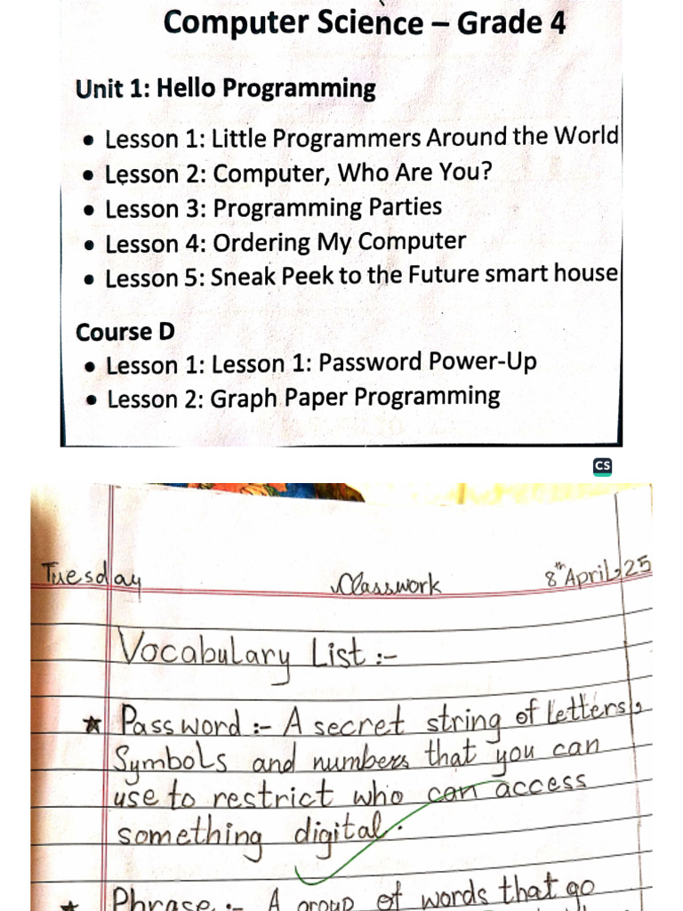 Grade 4 Computer Unit 1&2 Complete | PDF