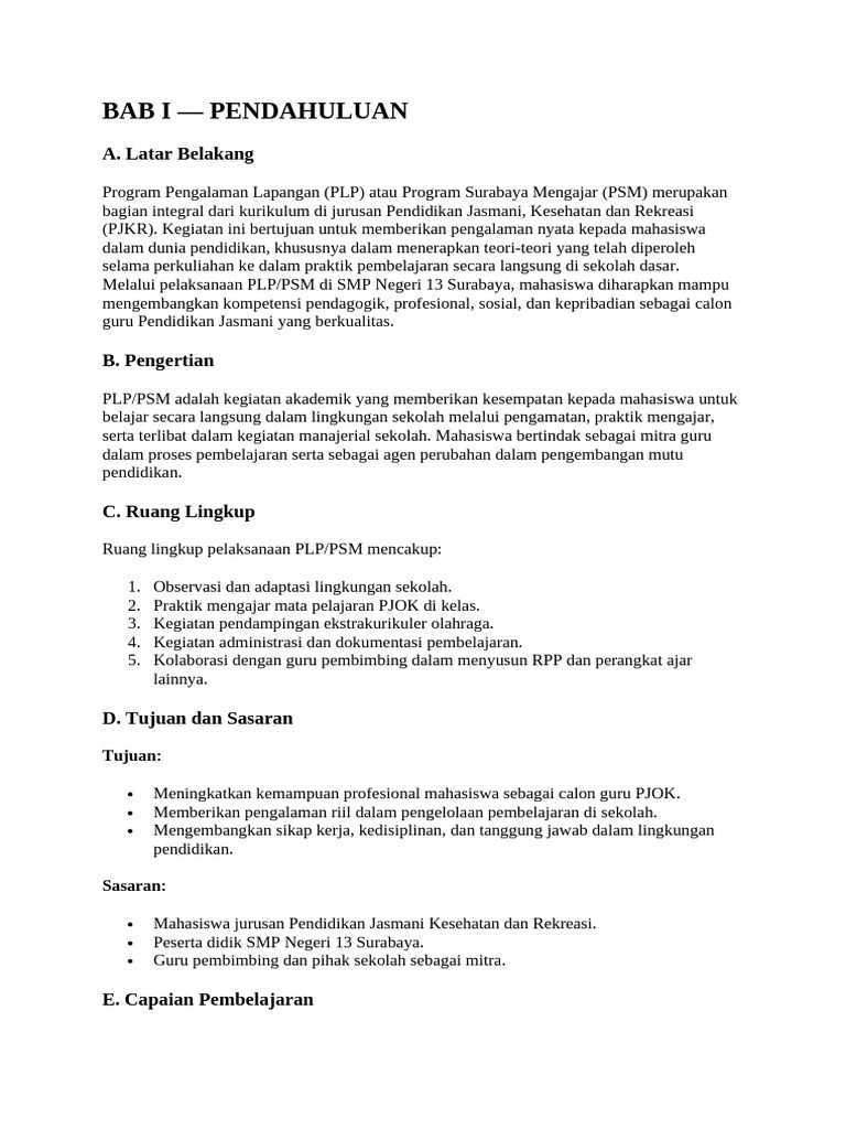 Laporan Akhir PSM | PDF