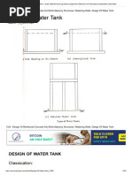 Design of Underground Water Tank - Mylearnings | PDF | Bending | Stress ...