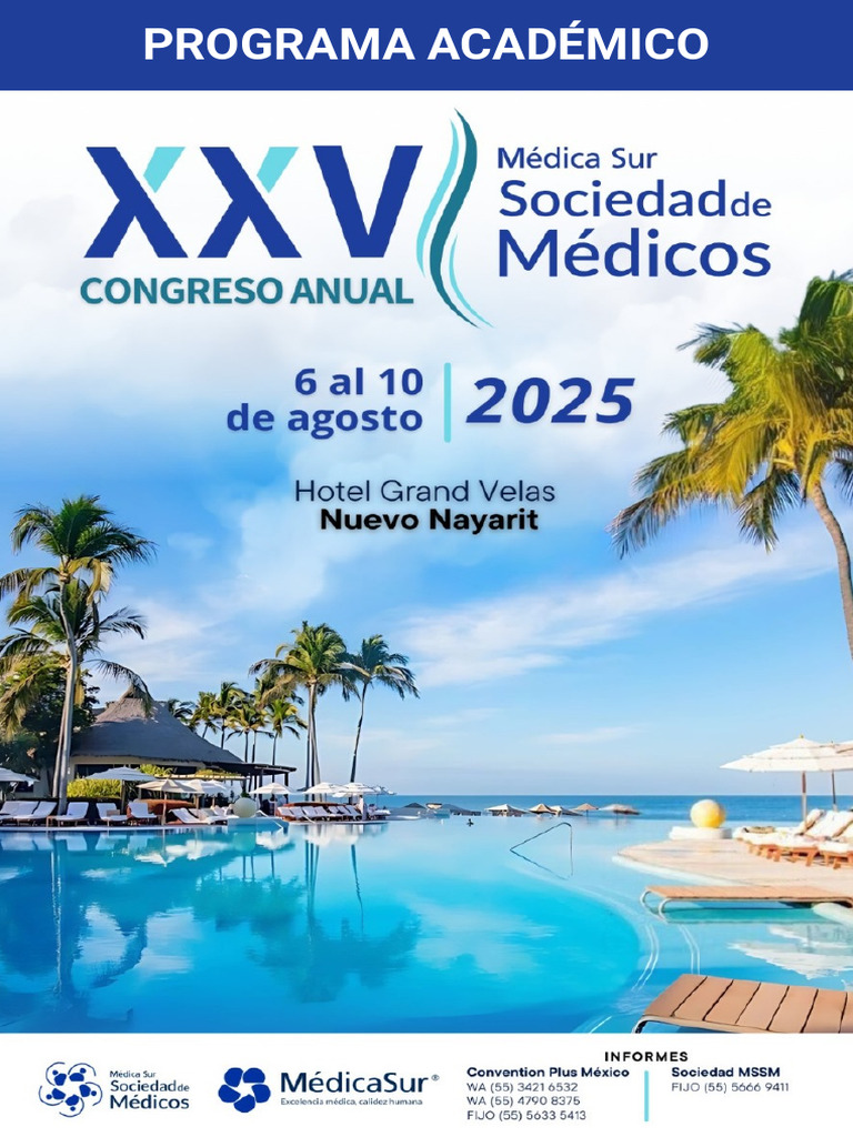 Programa Académico-XXV Congreso MSSM | PDF | Especialidades Medicas ...