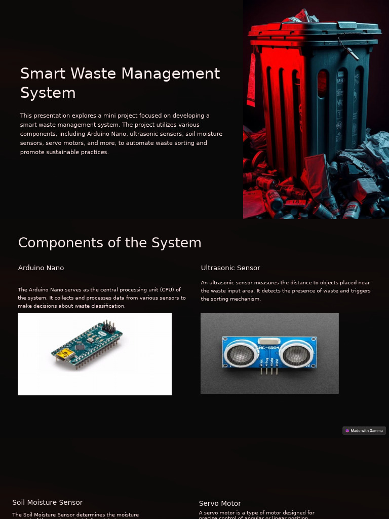 Smart Waste Management System Overview | PDF | Waste | Recycling