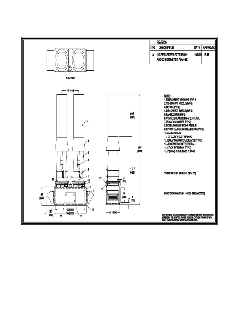 High Plume Fan Typical Dimesion | PDF