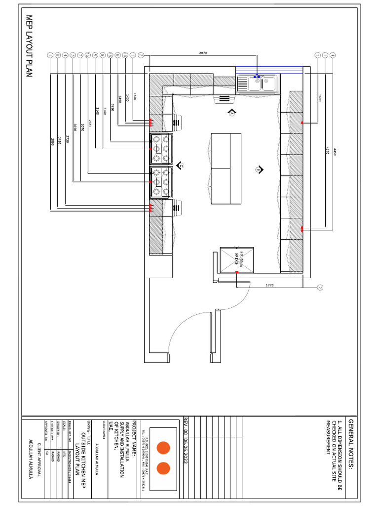 Outside Kitchen MEP (Layout Plan) | PDF