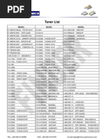 COF TAB Replacement Table - LCD TV Repair Machine | PDF | Computing And Information Technology