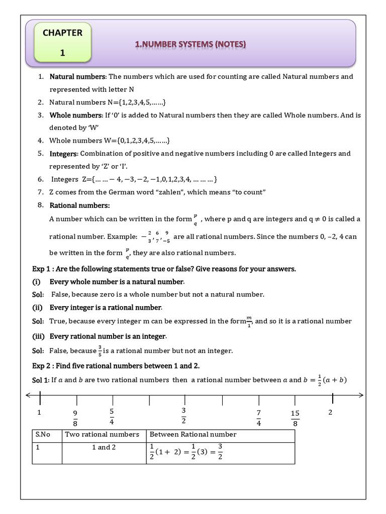 9th Class Maths Notes by Balabhadra Suresh | PDF | Integer | Numbers