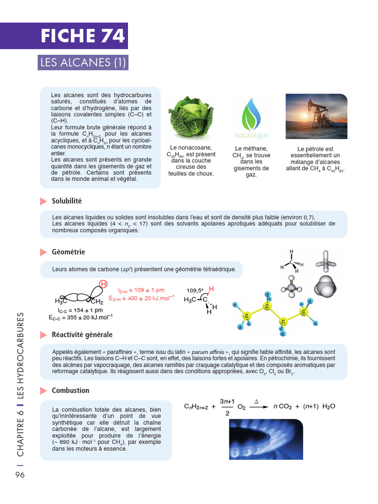 Les Alcanes | PDF | Alcane | Hydrogène