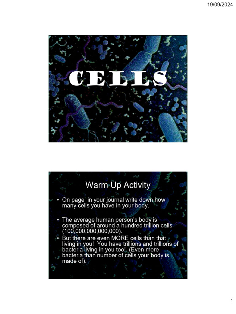 Kuliah 3 Cell Structure Function | PDF | Cell (Biology) | Cell Nucleus