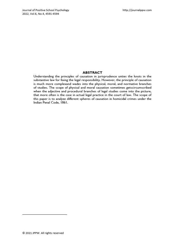 Lecture 4 | PDF | Causality | Murder