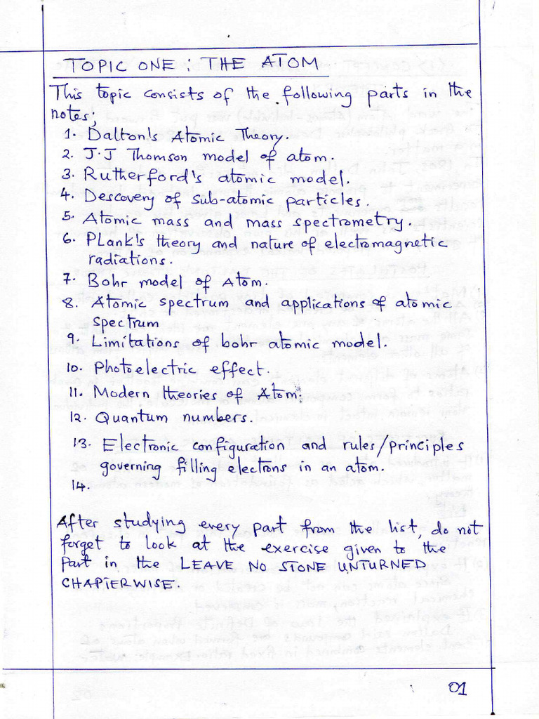 Notes of Atom by Salanga | PDF
