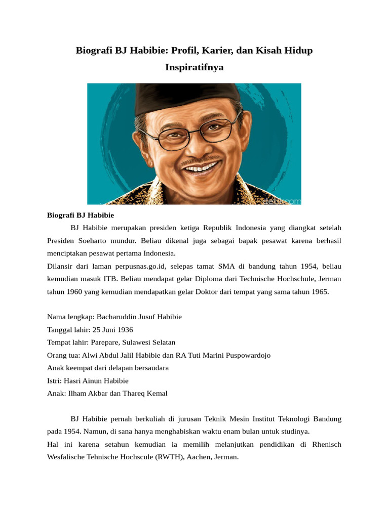 Biografi Inspiratif BJ Habibie | PDF