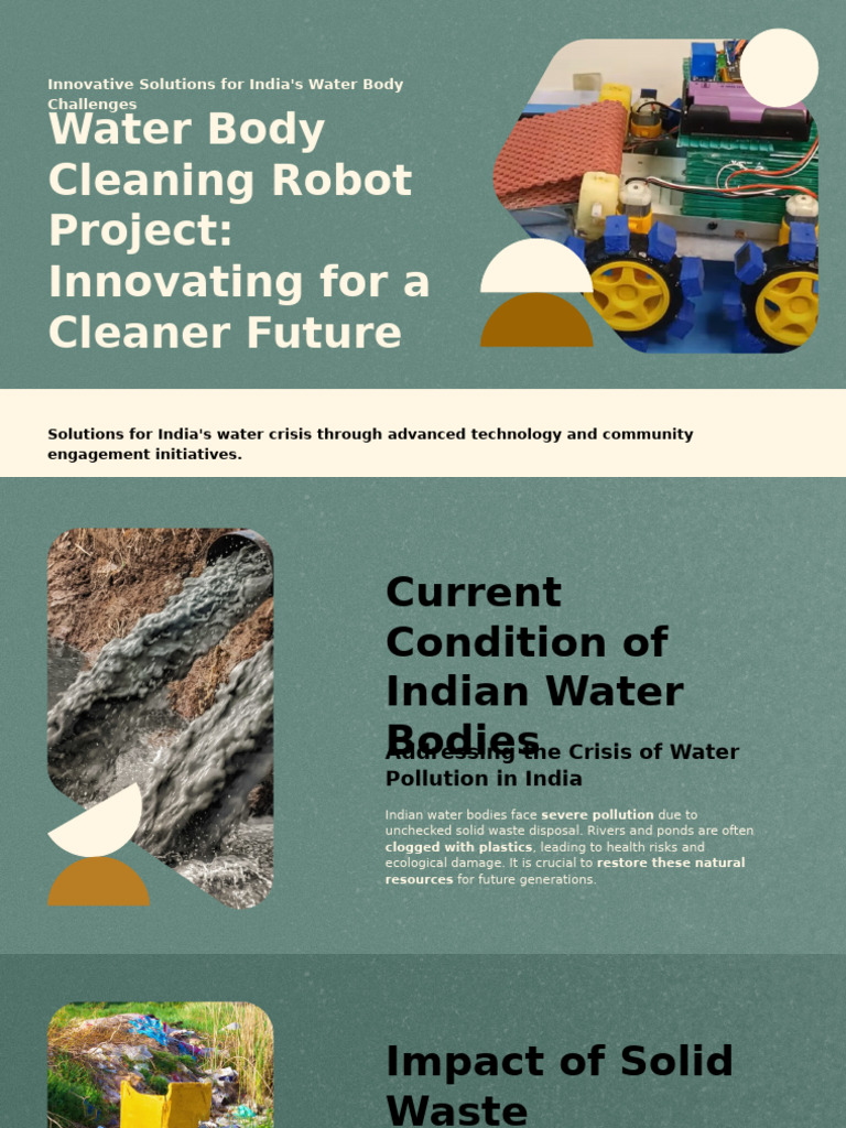 Presentation - Water Body Cleaning Robot Project Innovating For A ...