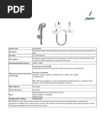Jaquar ALD-CHR-573 Health Faucet Details | PDF