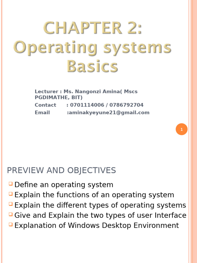 CHAPTER 3-Operating Systems Basics | PDF | Graphical User Interfaces ...