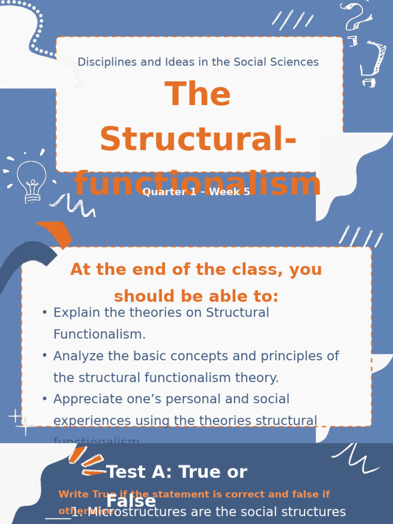 DISS Q 2 Week 5 Structural Functionalism | PDF | Marxism | Karl Marx