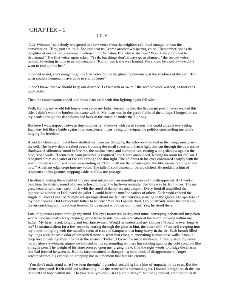 "Lily's Struggle: Duty vs. Desire" | PDF