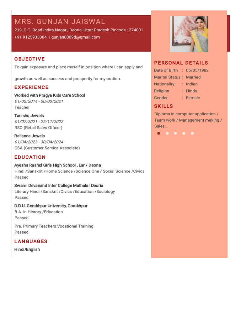 Intelligent CV Document | PDF