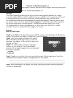Faraday's Electromagnetic Lab Guide | PDF | Alternating Current | Magnet