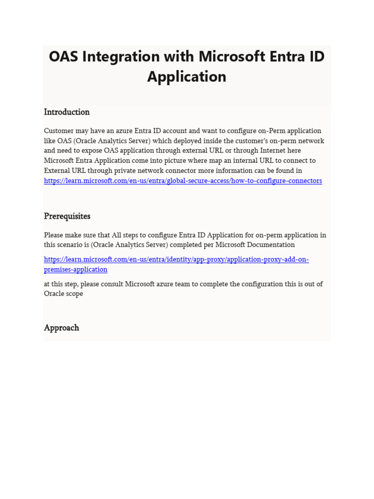 Configuring OAS with Microsoft Entra ID | PDF | Apache Http Server ...