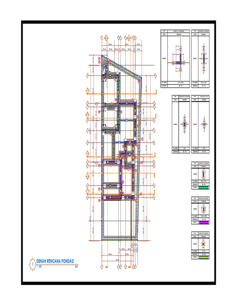 Foundation Plan and Reinforcement Details | PDF
